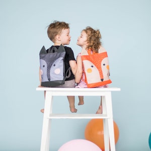 Fox Backpack, Toddler Backpack, Children Backpack, Printed Fox Backpack ...