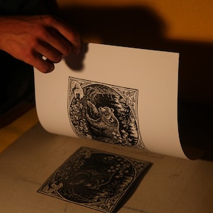 Hare, Rabbit, Bunny Linocut Print. - Etsy