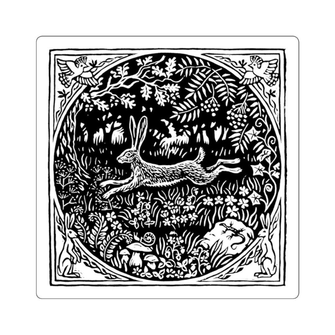 Hare Rabbit Bunny Vinyl Sticker Waterproof Decal. - Etsy