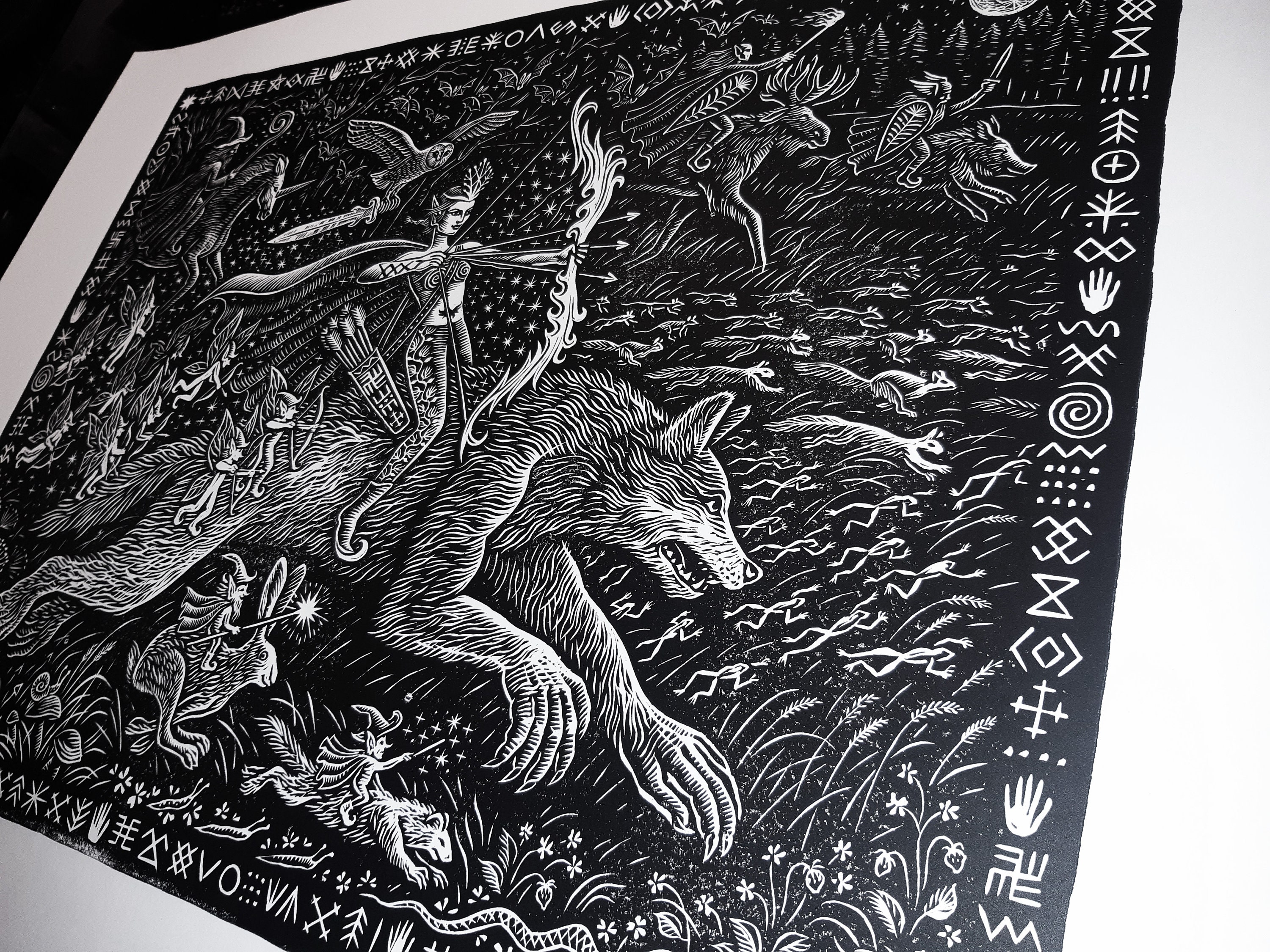 Elven Queen Archer, Werewolf Art. - Etsy