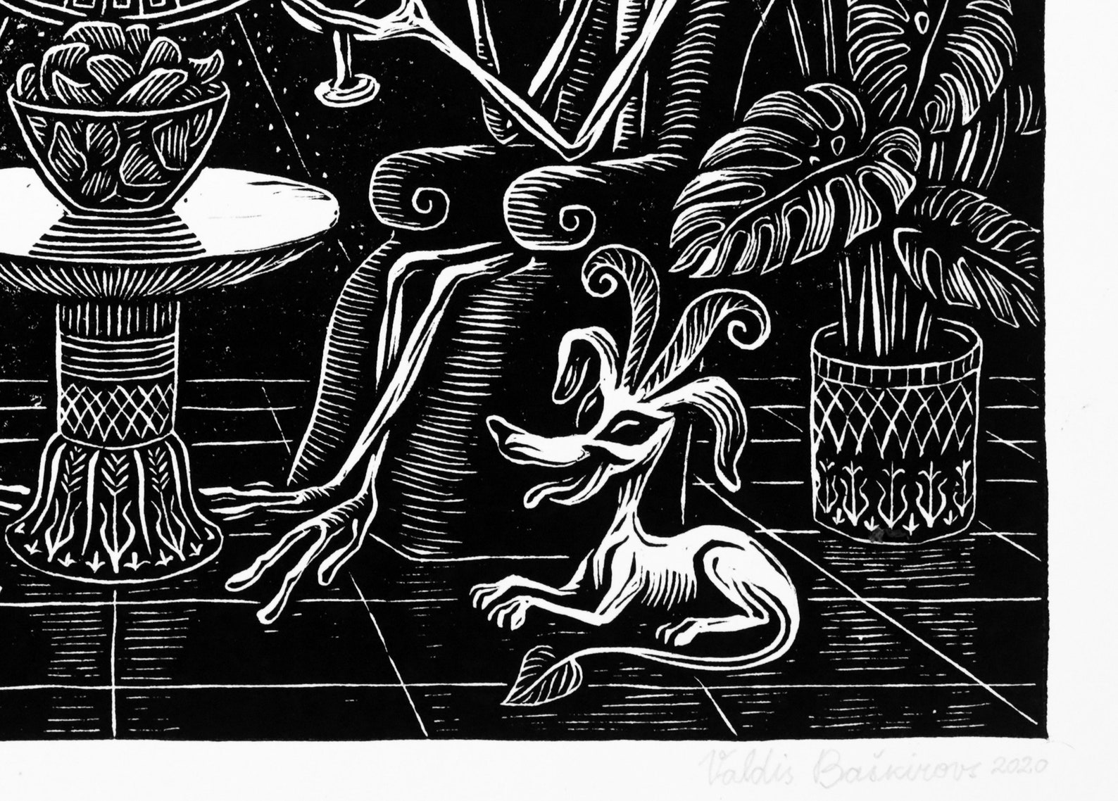 Alien Couple Drinking Wine Smoking Weed Linocut Print UFO - Etsy
