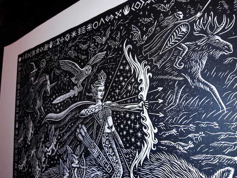 Elven Queen Archer, Werewolf Art. - Etsy