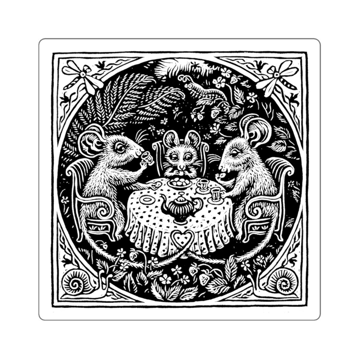 Vinyl Sticker Mouse Mice Rat Family Table Scene Decal. - Etsy