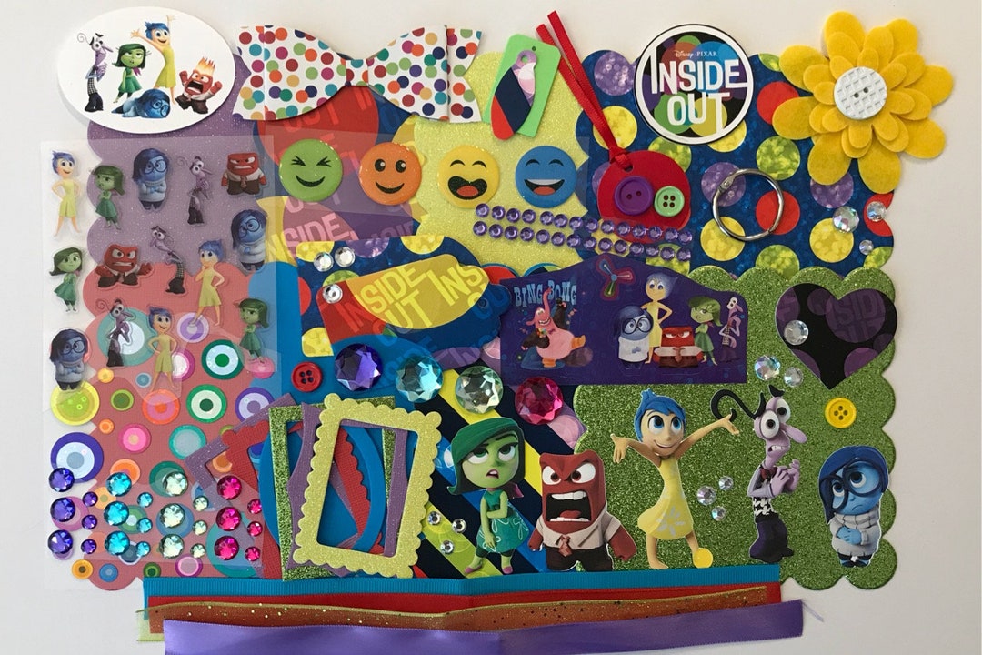 Disney Pixar Inside Out Custom Chipboard Mini Book Album DIY Kit ...