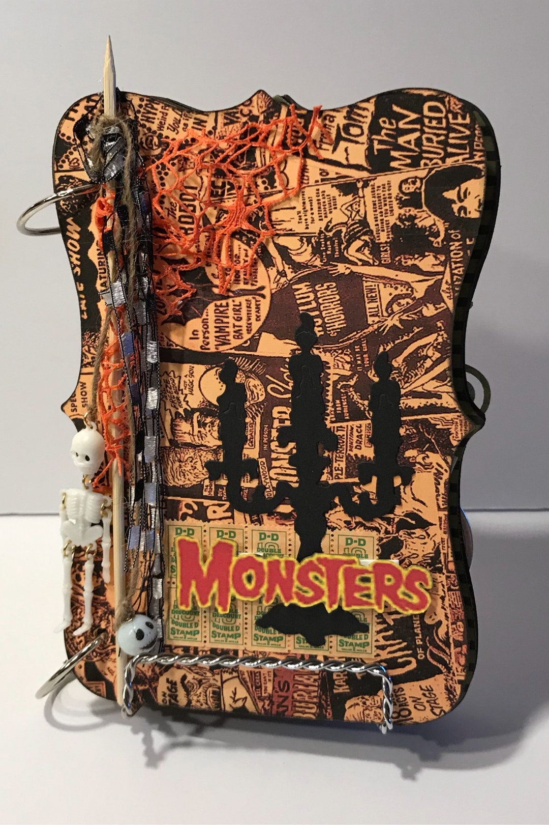 Movie Monsters Halloween Custom Chipboard Mini Book Album DIY Kit ...
