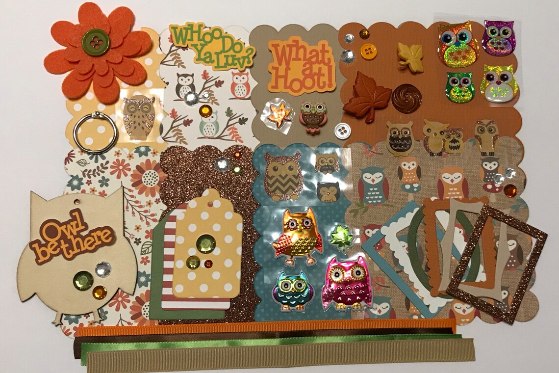 Owl Be There What a Hoot Custom Chipboard Mini Book Album DIY | Etsy