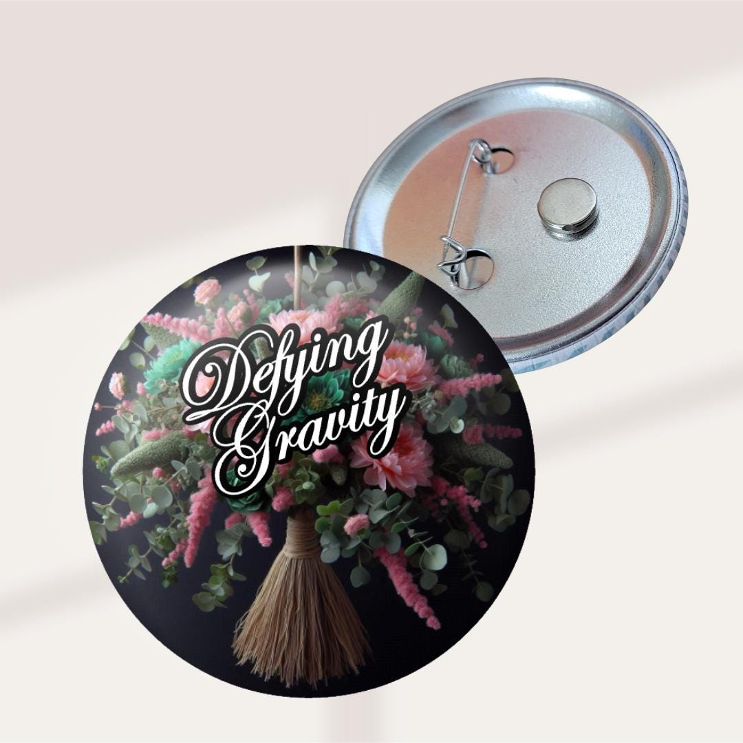 Defying Gravity Pin | Wicked Musical Inspired Pin‑back Button, Wicked ...