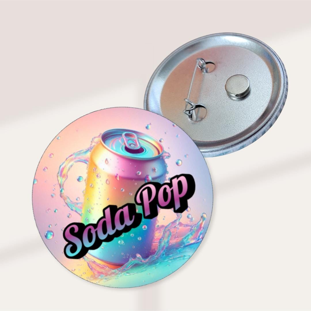 Soda Pop Pin | K‑pop Demon Hunters Inspired Pin‑back Button, Huntrix ...