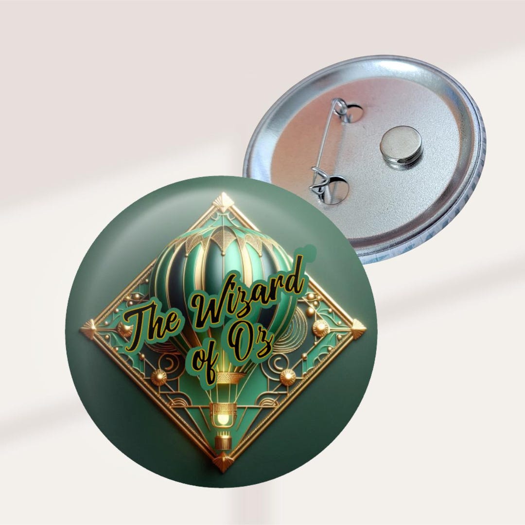 Wizard of Oz Pin | Wicked Movie Inspired Pin‑back Button, Oz Aesthetic ...