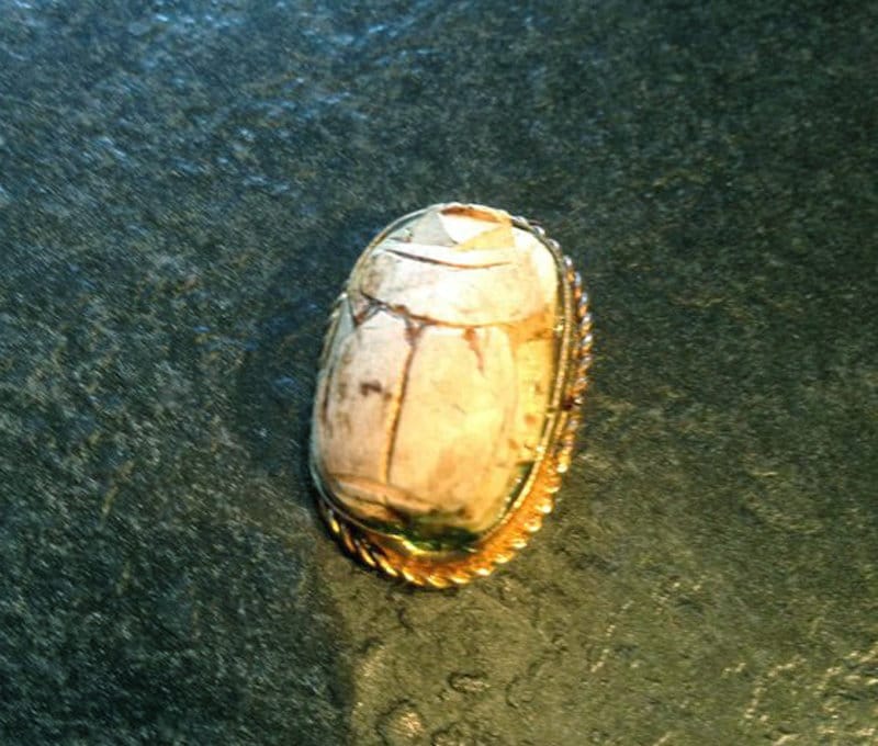 Ancient Egyptian Scarab Pin With Hieroglyphics - Etsy