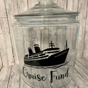 Cruise Fund Jar Decal, Cruise Lover Decal, Travel Decal, Cruise Decal ...