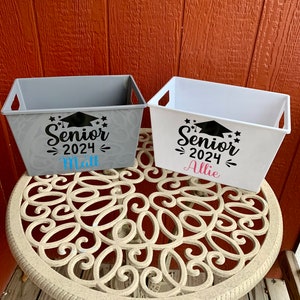 Personalized Graduation Gift Bucket, Personalized Senior Basket, High ...