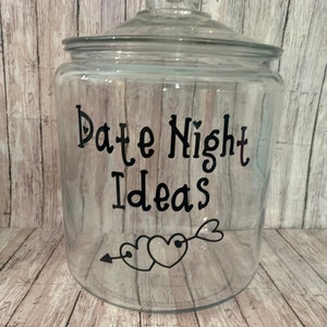 Date Night Ideas Jar Decal, Couples Wedding Gift - Etsy