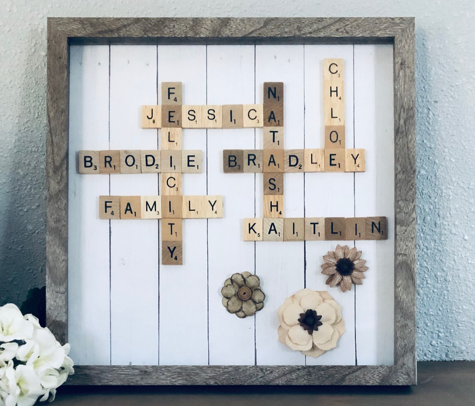Family Frame Scrabble Wall Art Personalized Frame Scrabble - Etsy