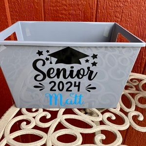 Personalized Graduation Gift Bucket, Personalized Senior Basket, High ...
