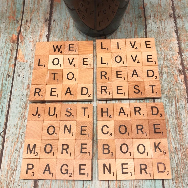 Scrabble Coaster - Etsy