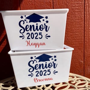 Personalized Graduation Gift Bucket, Personalized Senior Basket, High ...