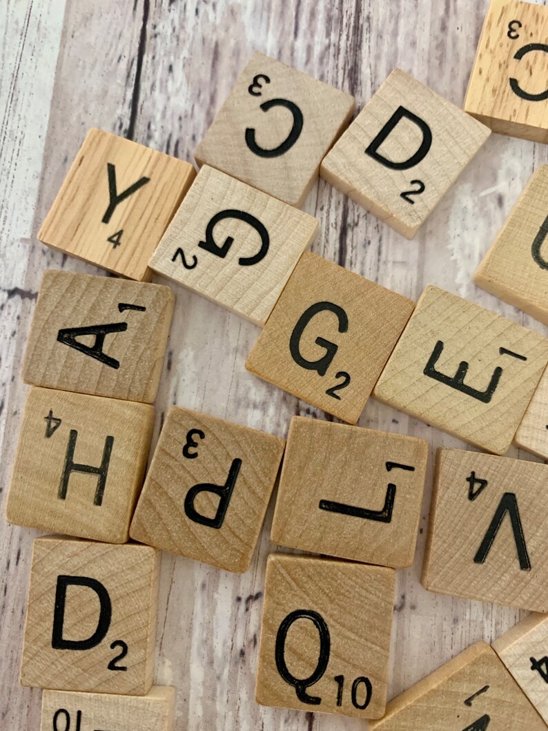 Individual Scrabble Tiles: Vintage Wood Alphabet Letters - Etsy