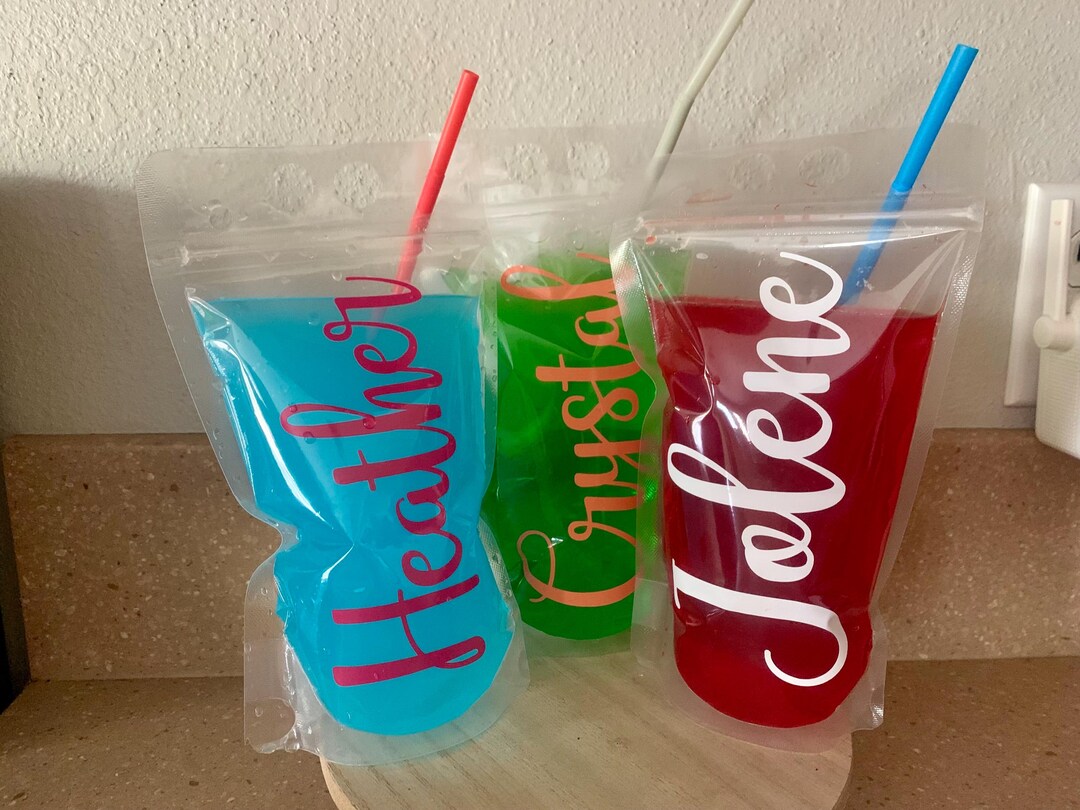 Custom Drink Pouches, Bachelorette Drink Pouches, Party Favors ...