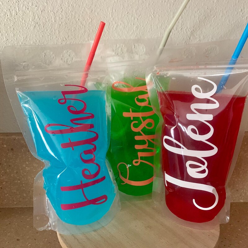 Custom Drink Pouch - Etsy