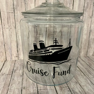 Cruise Fund Jar Decal, Cruise Lover Decal, Travel Decal, Cruise Decal ...