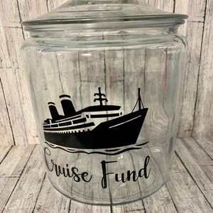 Cruise Fund Jar Decal, Cruise Lover Decal, Travel Decal, Cruise Decal ...