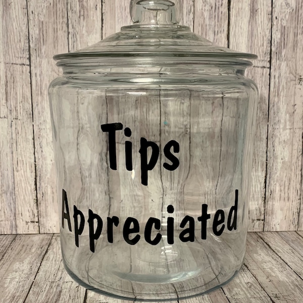 Tip Jar Decal - Etsy