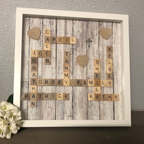 Scrabble Tile Family - Etsy