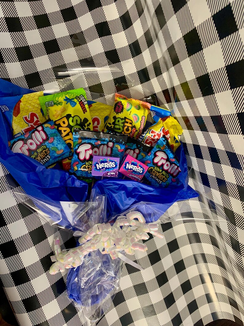 Sour Candy Bouquet, Valentine's Day Gift, Party Favors - Etsy
