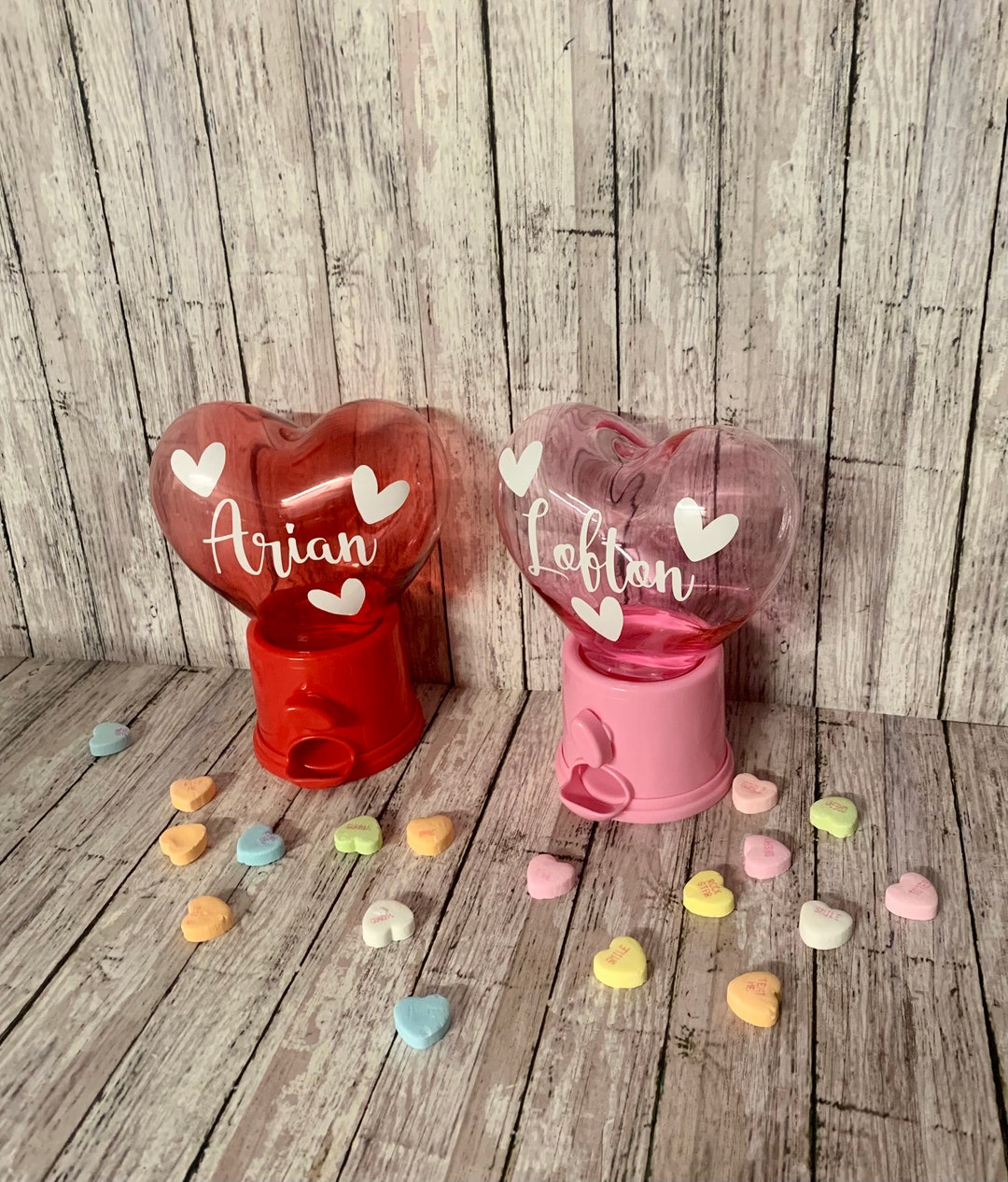 Personalized Candy Dispenser,valentine’s Day Candy Dispenser, Valentine ...