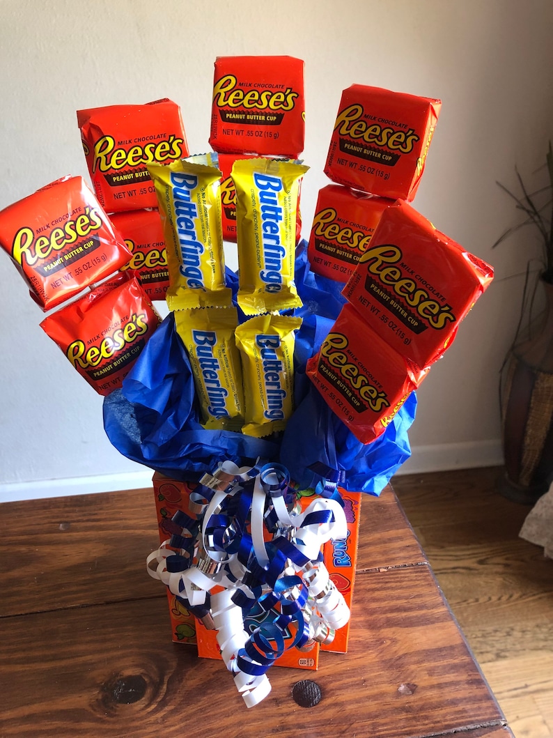 Reeses Candy Bouquet Valentines Day Gift Candy Bouquet - Etsy