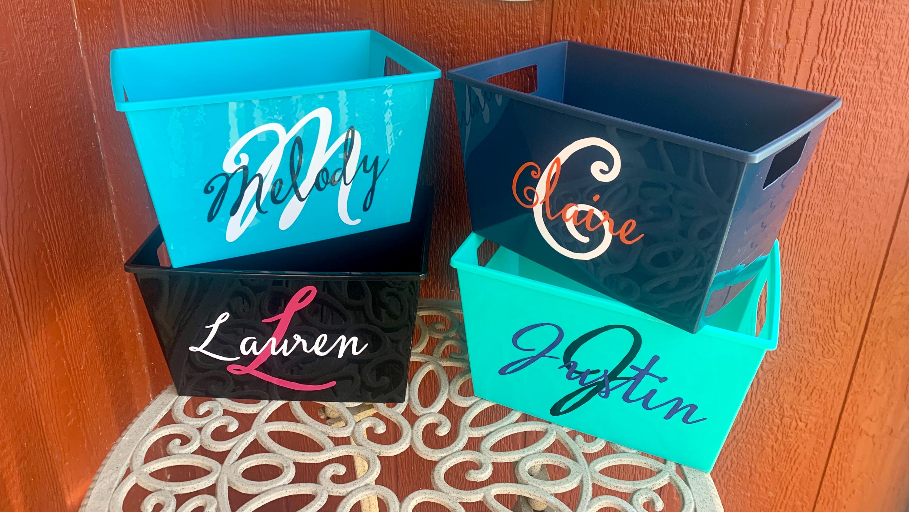 Personalized Name Bucket: Custom Monogram Basket - Etsy