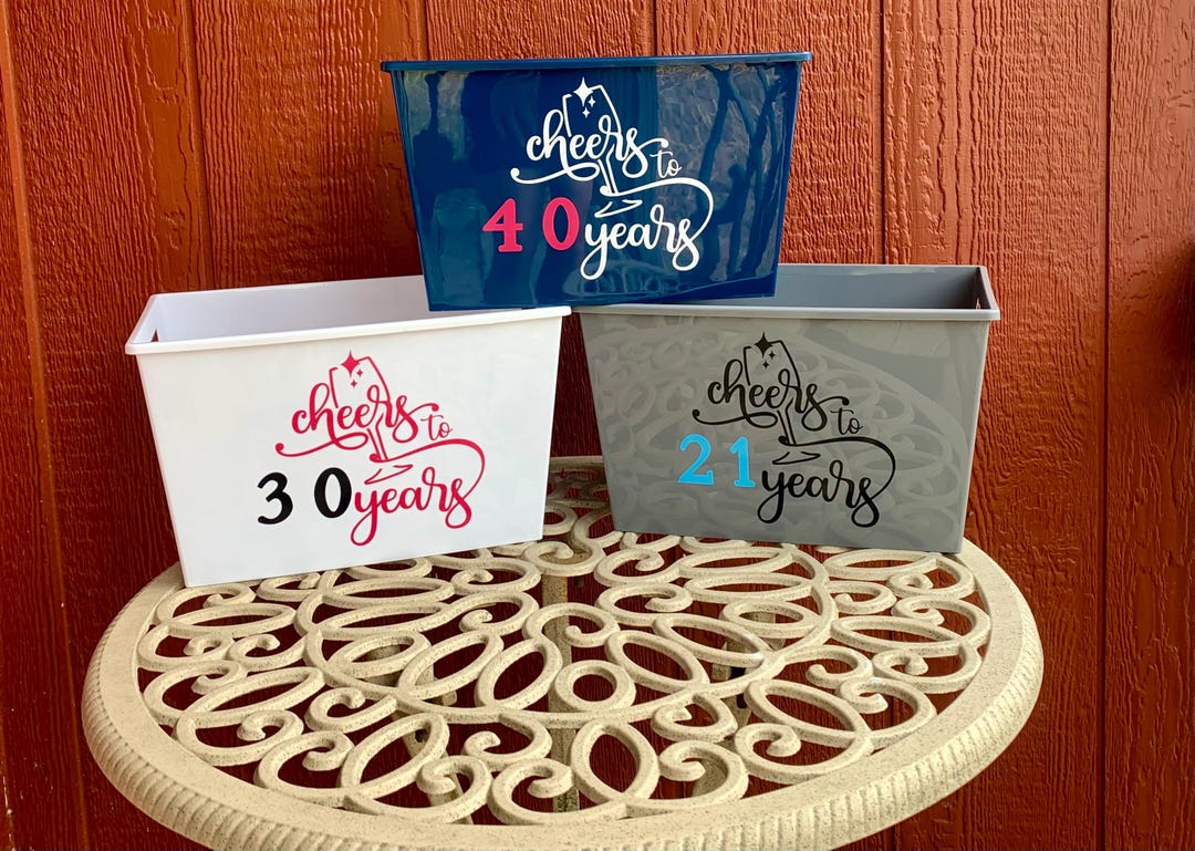 Birthday Gift Bucket, Cheers to 21 Years Bucket, Birthday Party Gift ...