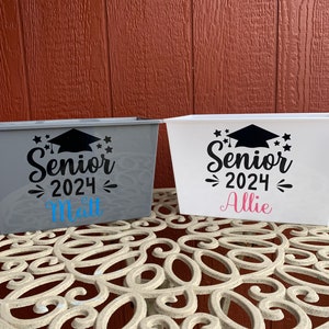 Personalized Graduation Gift Bucket, Personalized Senior Basket, High ...