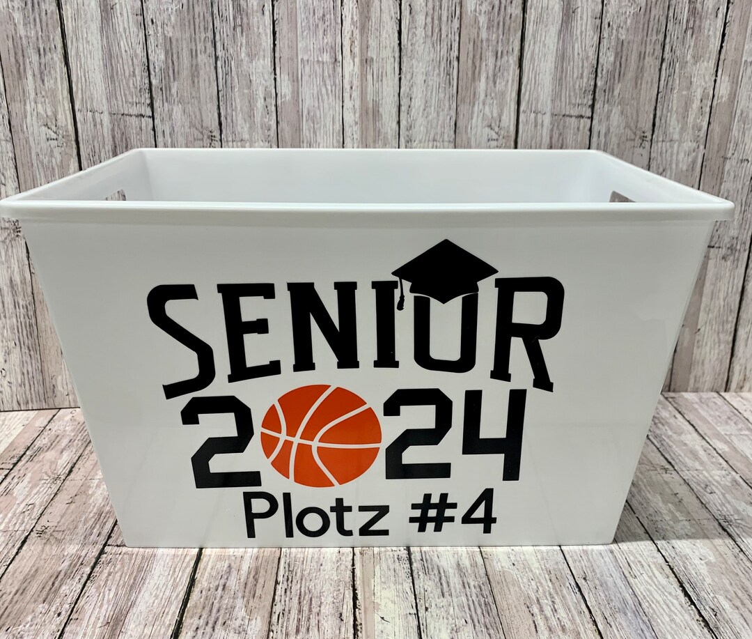 Personalized Sports Graduation Bucket, Personalized Senior Basketball ...
