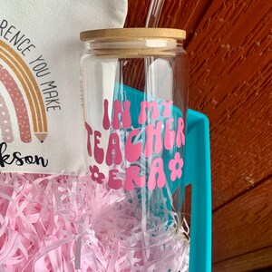 Personalized Teacher Gift Basket, Teacher Notebook, Teacher Iced Coffee ...