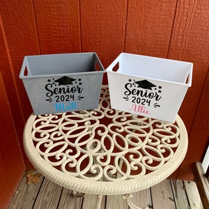 Personalized Graduation Gift Bucket, Personalized Senior Basket, High ...