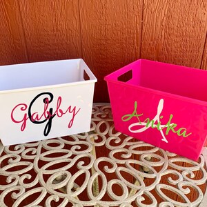 Personalized Name Bucket: Custom Monogram Basket - Etsy