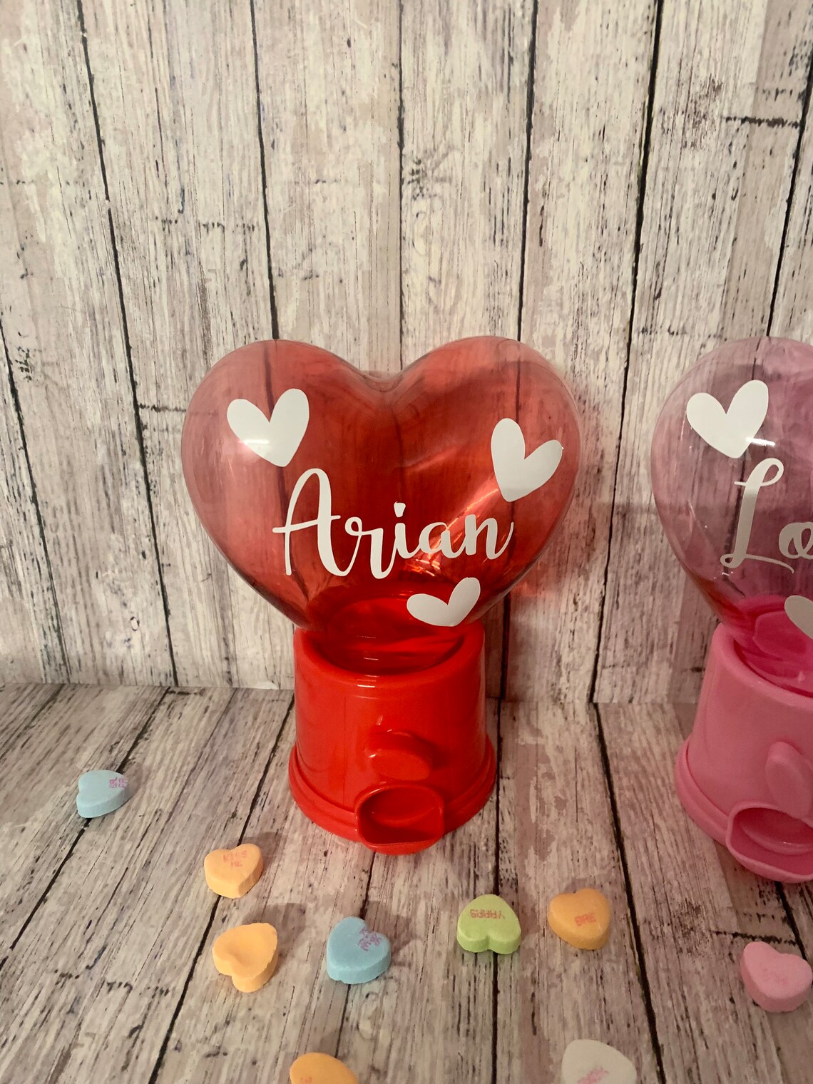 Personalized Candy Dispenser,valentine’s Day Candy Dispenser, Valentine ...