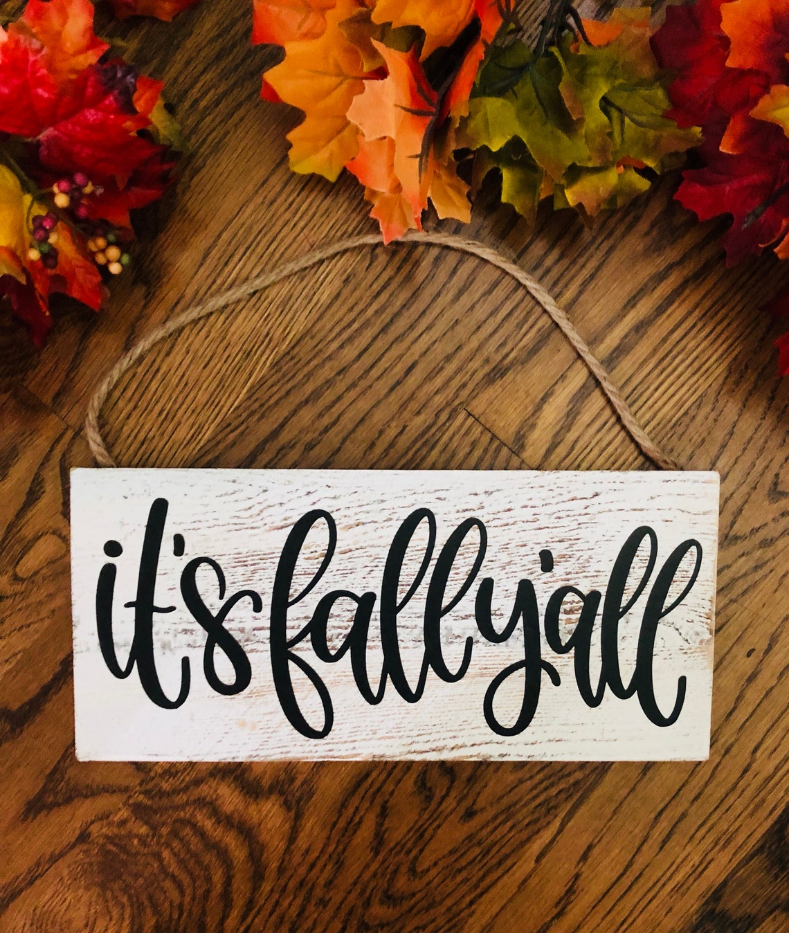 Fall Sign Its Fall Yall Sign Wood Hanging Sign Farmhouse - Etsy