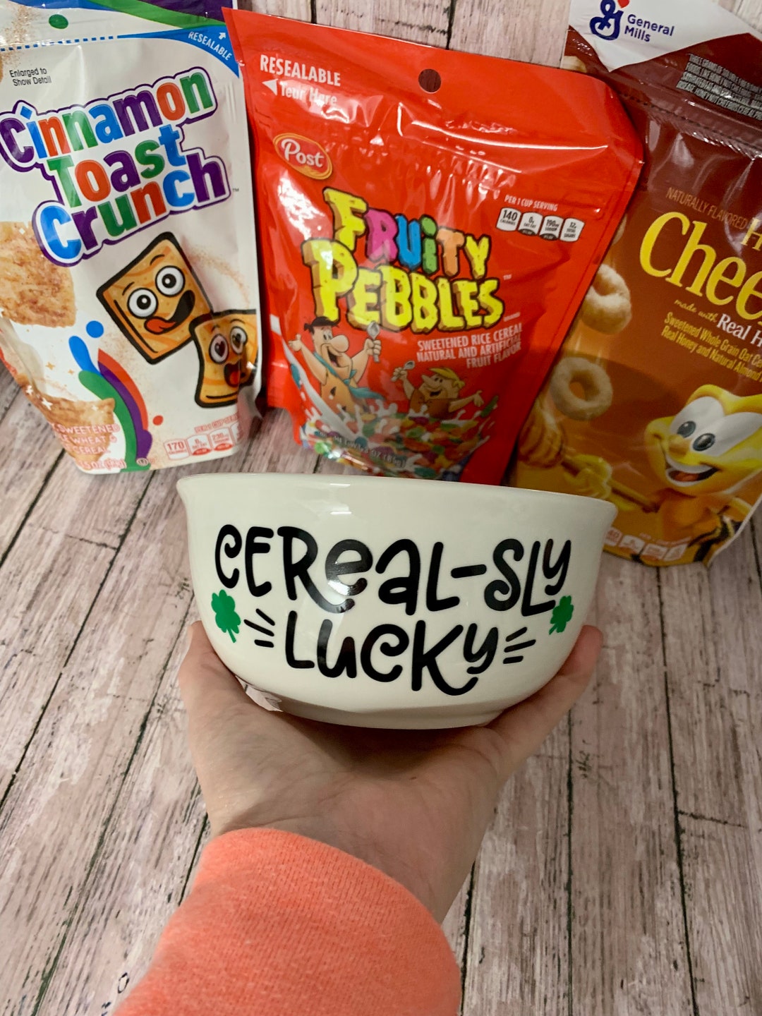 Cerealsly Lucky Bowl, Personalized Cereal Bowl, Cereal Lover ...