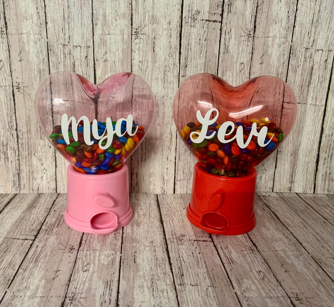Personalized Candy Dispenser,valentine’s Day Candy Dispenser, Valentine ...