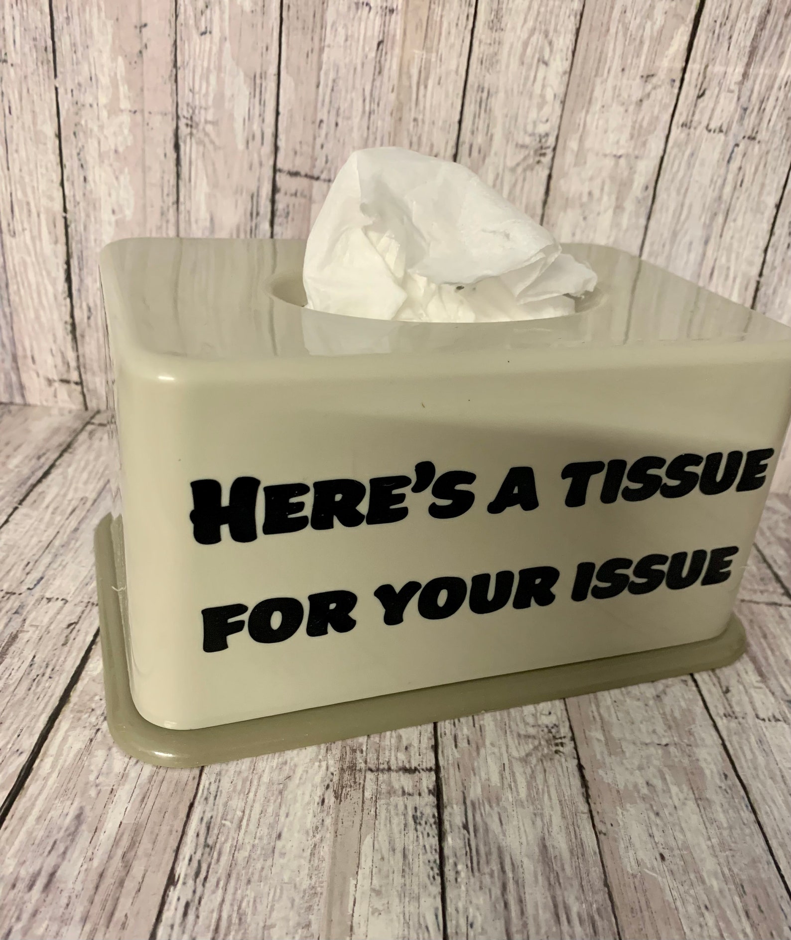 Here’s A Tissue for Your Issue Decal, Tissue Holder Vinyl Decal Sticker ...