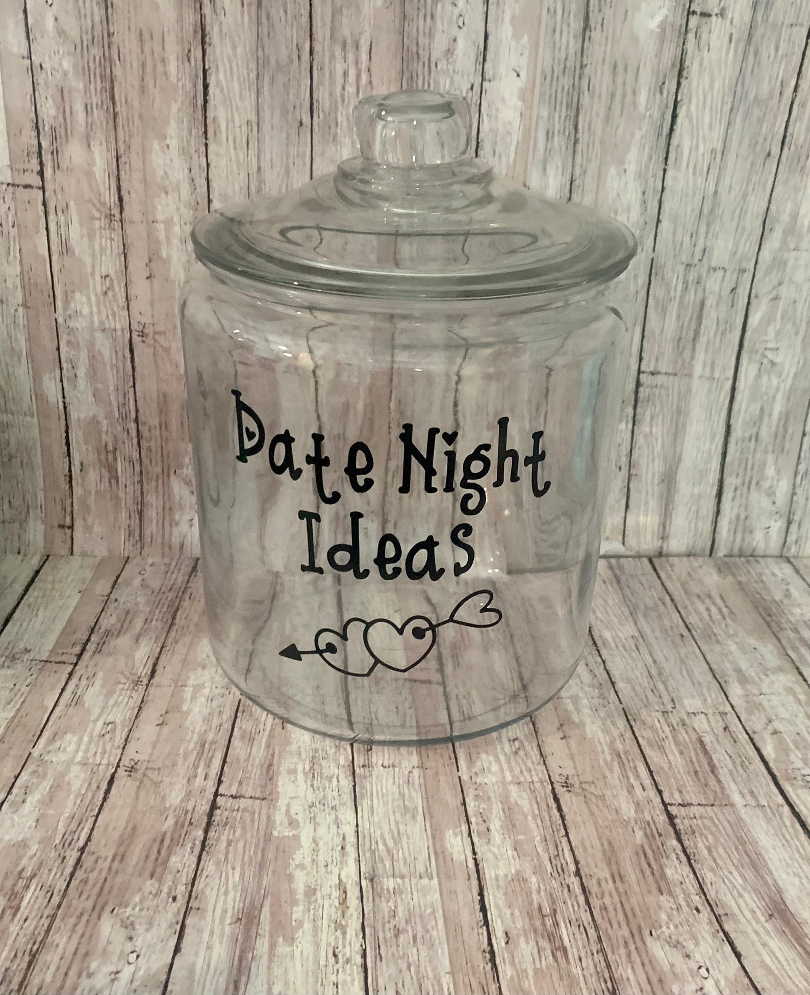 Date Night Ideas Jar Decal, Couples Date Night Decal, Wedding Decal ...