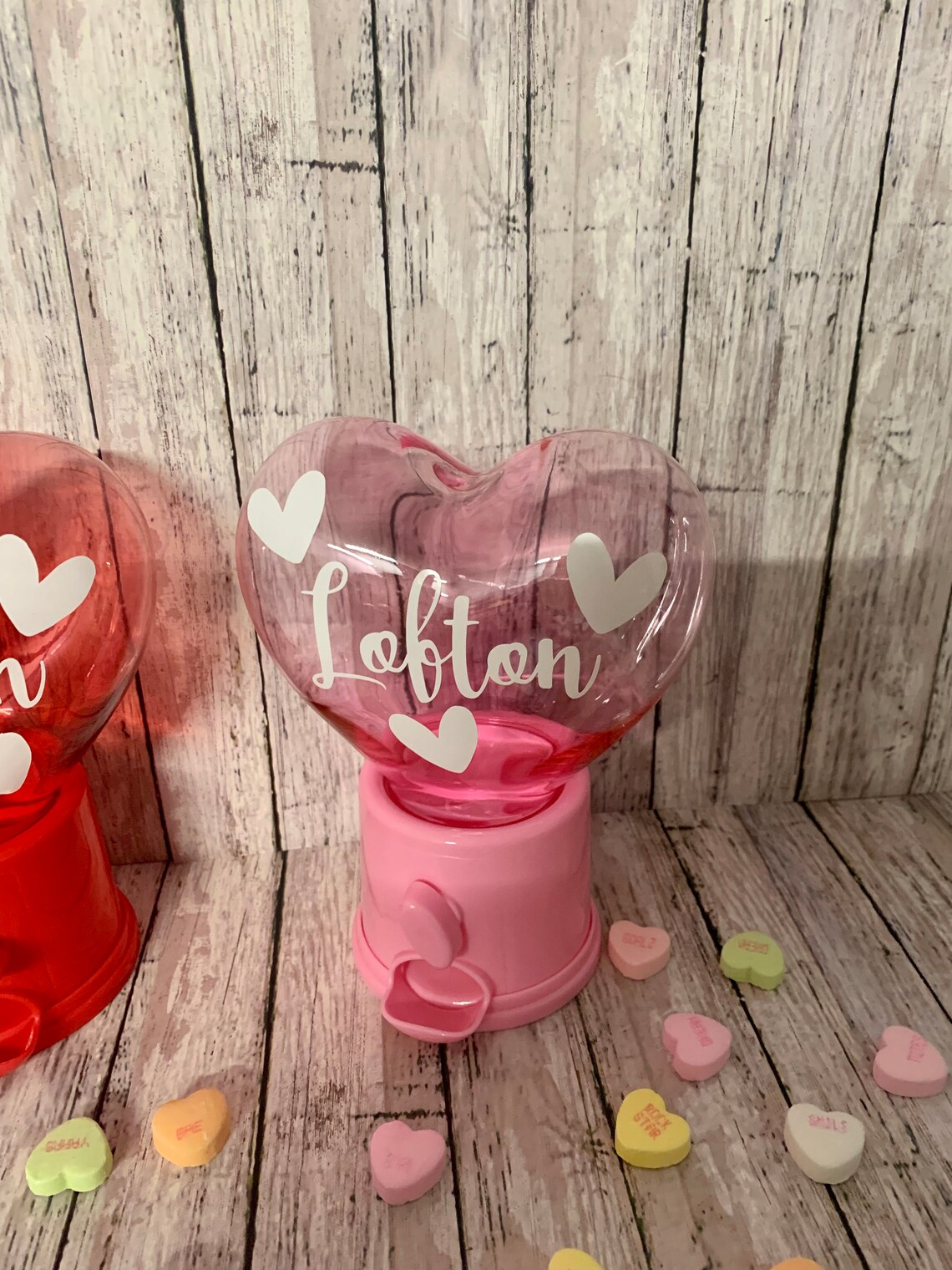 Personalized Candy Dispenser,valentine’s Day Candy Dispenser, Valentine ...