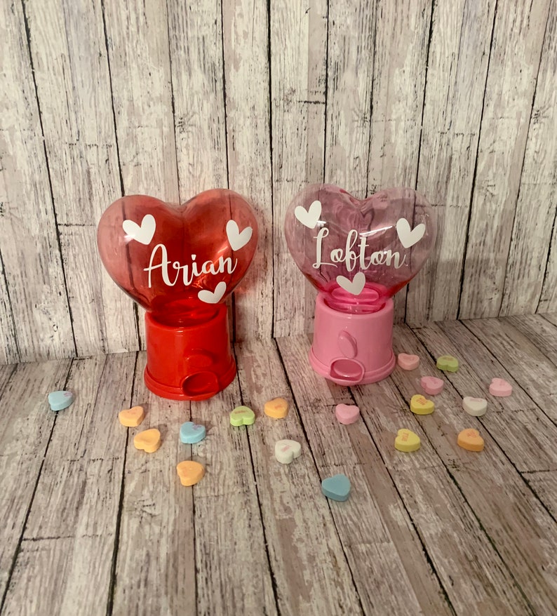 Personalized Candy Dispenser,valentine’s Day Candy Dispenser, Valentine ...