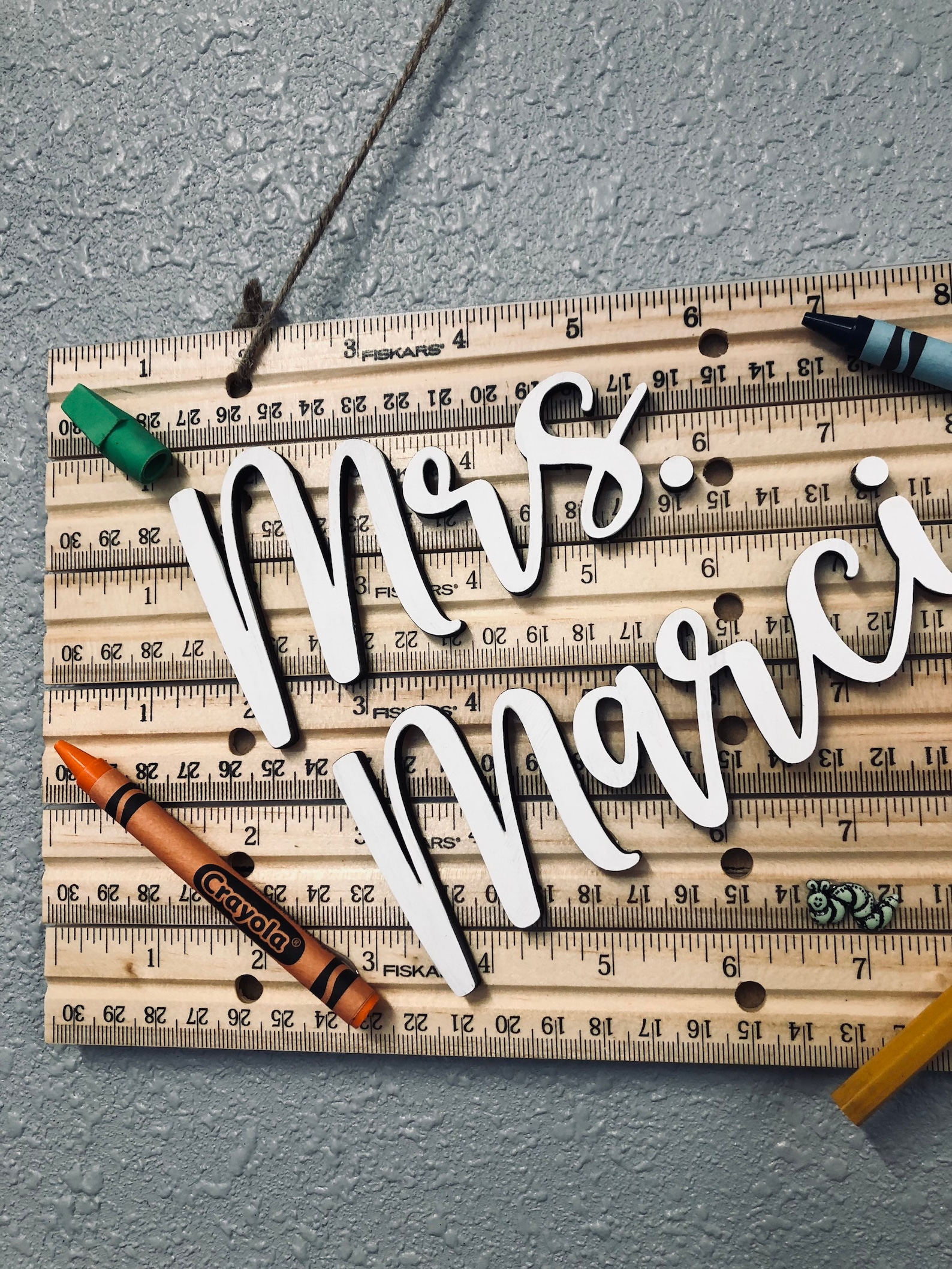 Teacher Ruler Sign Ruler Sign Teacher Door Hanger Teacher - Etsy