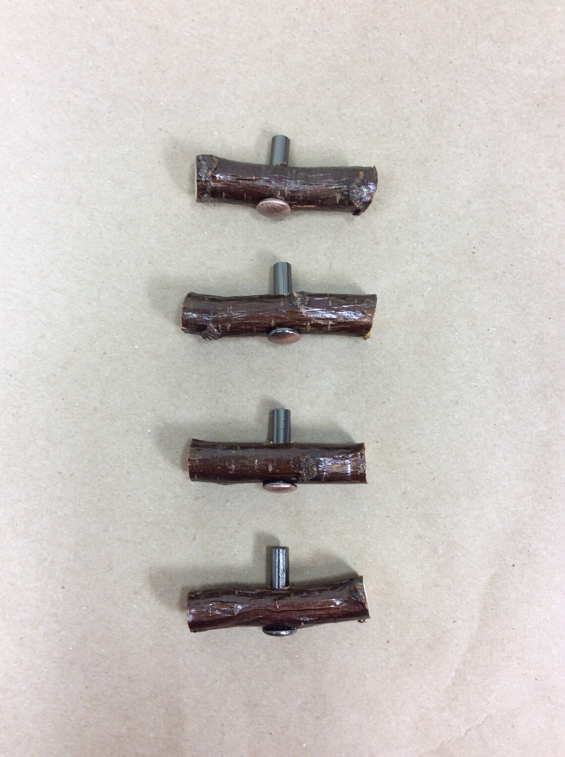 Real Twig Drawer Pulls Set of 4 Branch Wood Knobs - Etsy