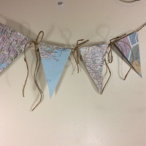 Party Prop Garland Bunting Vintage Maps Travel Decor - Etsy