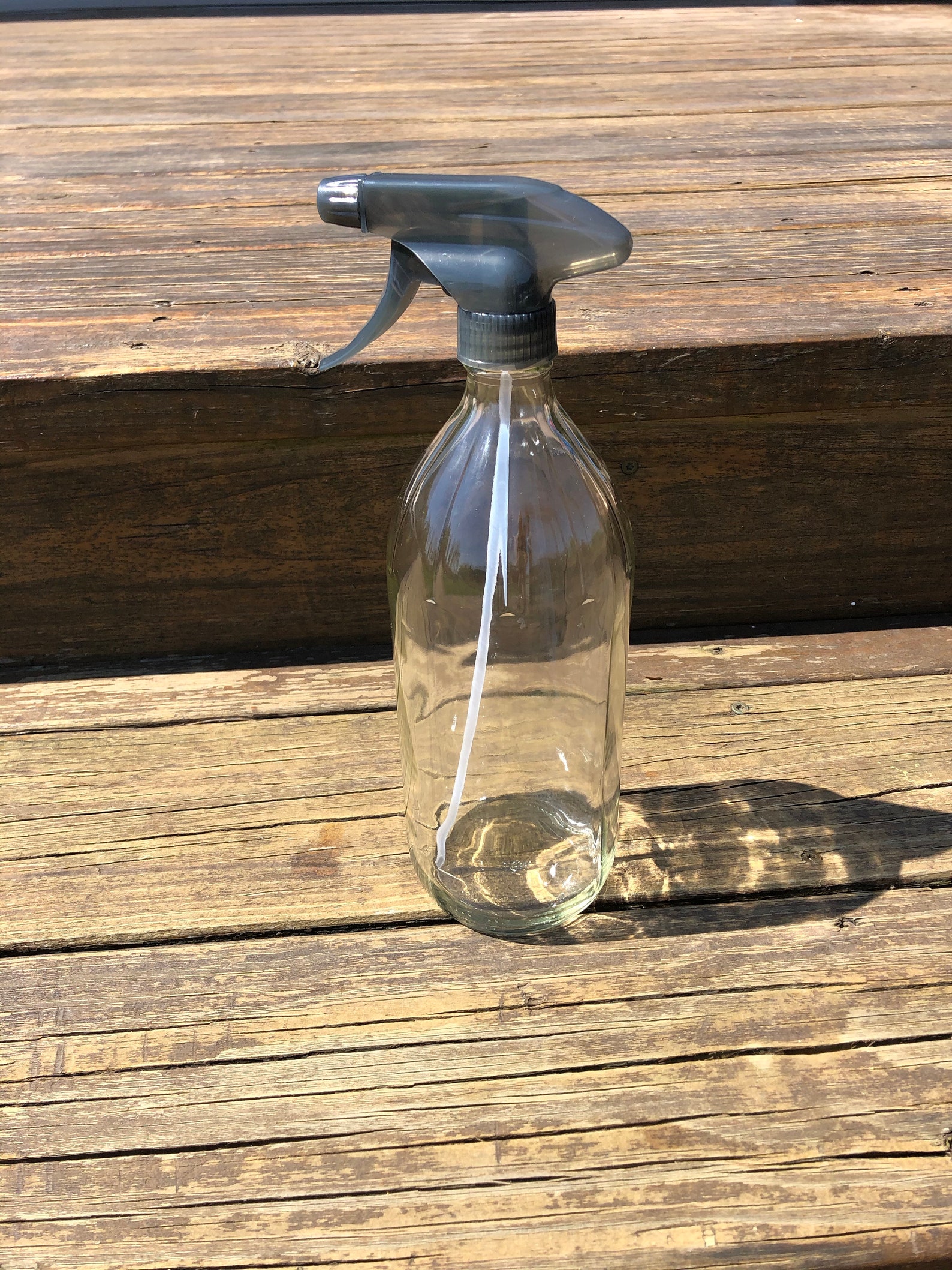 Jar 32 Ounce Bottle Sprayer Bathroom Kitchen Clear Glass Spray | Etsy